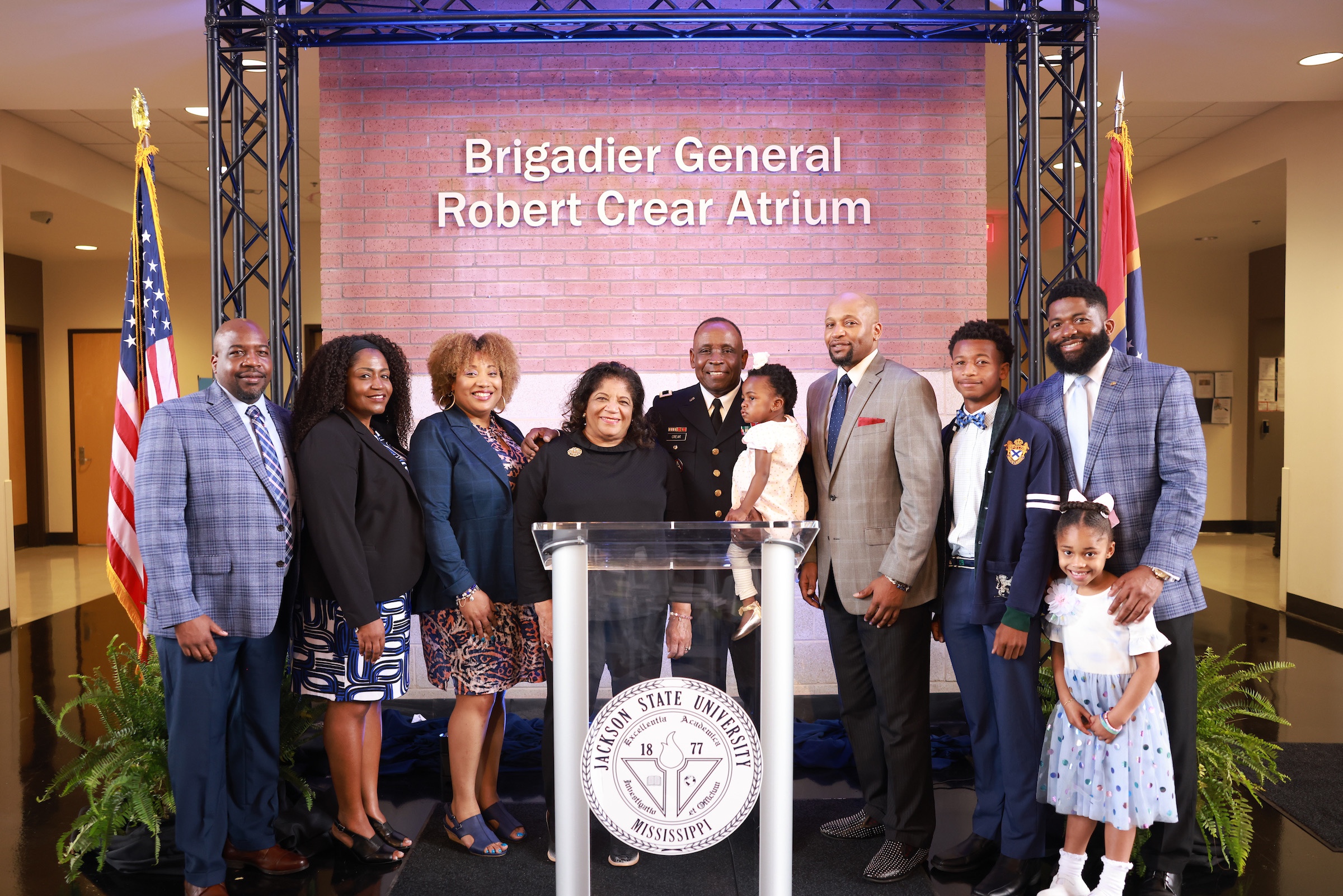 JSU unveils the Brigadier General Robert Crear Atrium in the College of ...