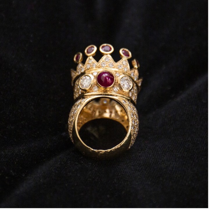 Tupac Shakur’s Self-Designed Gold, Ruby and Diamond Crown Ring Worn ...